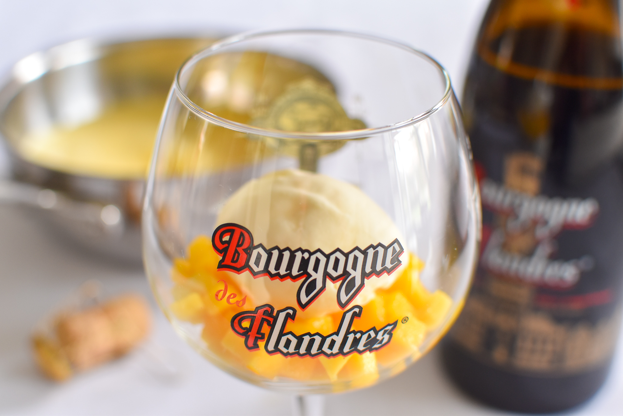 Sabayon van Bourgogne des Flandres met mango en havermout – Kris Kookt