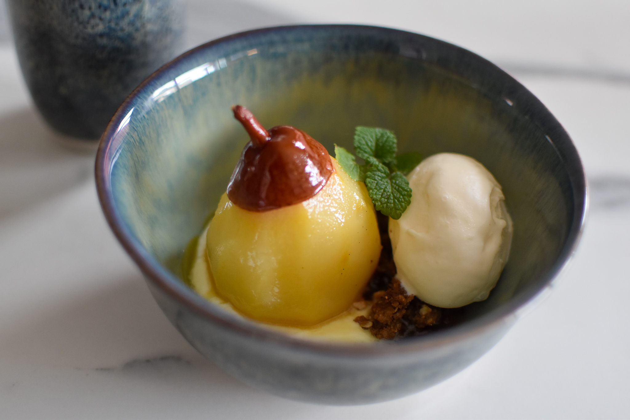 ‘Red Modoc’ peer – Vanille – Crumble hazelnoot – Kris Kookt