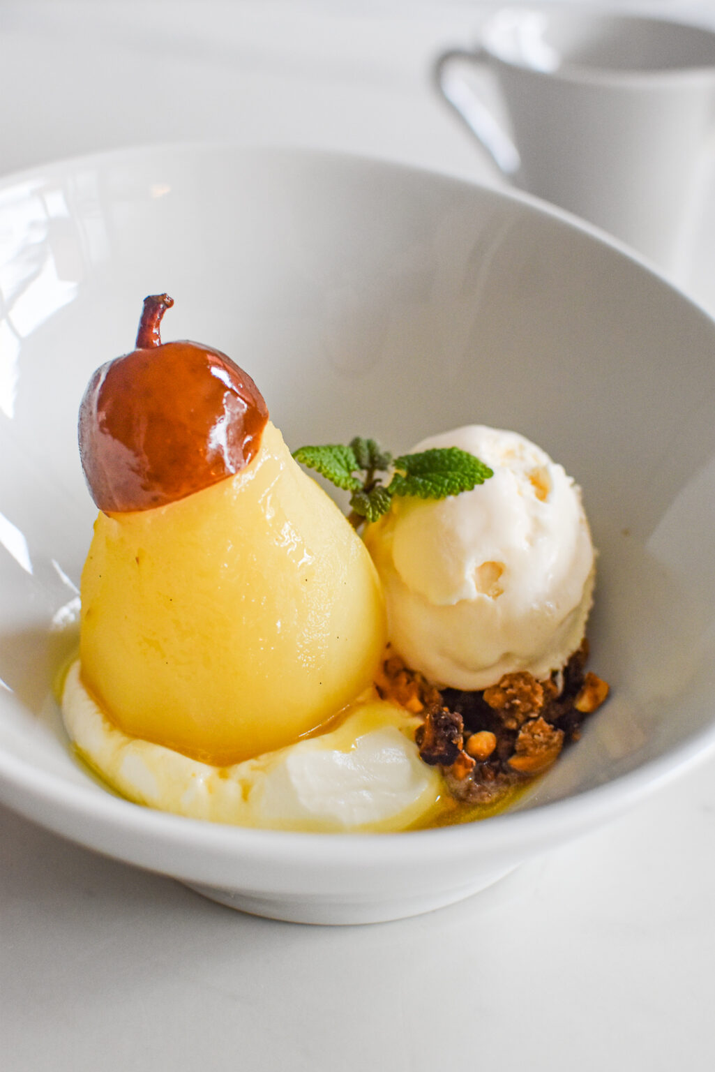 ‘Red Modoc’ peer – Vanille – Crumble hazelnoot – Kris Kookt