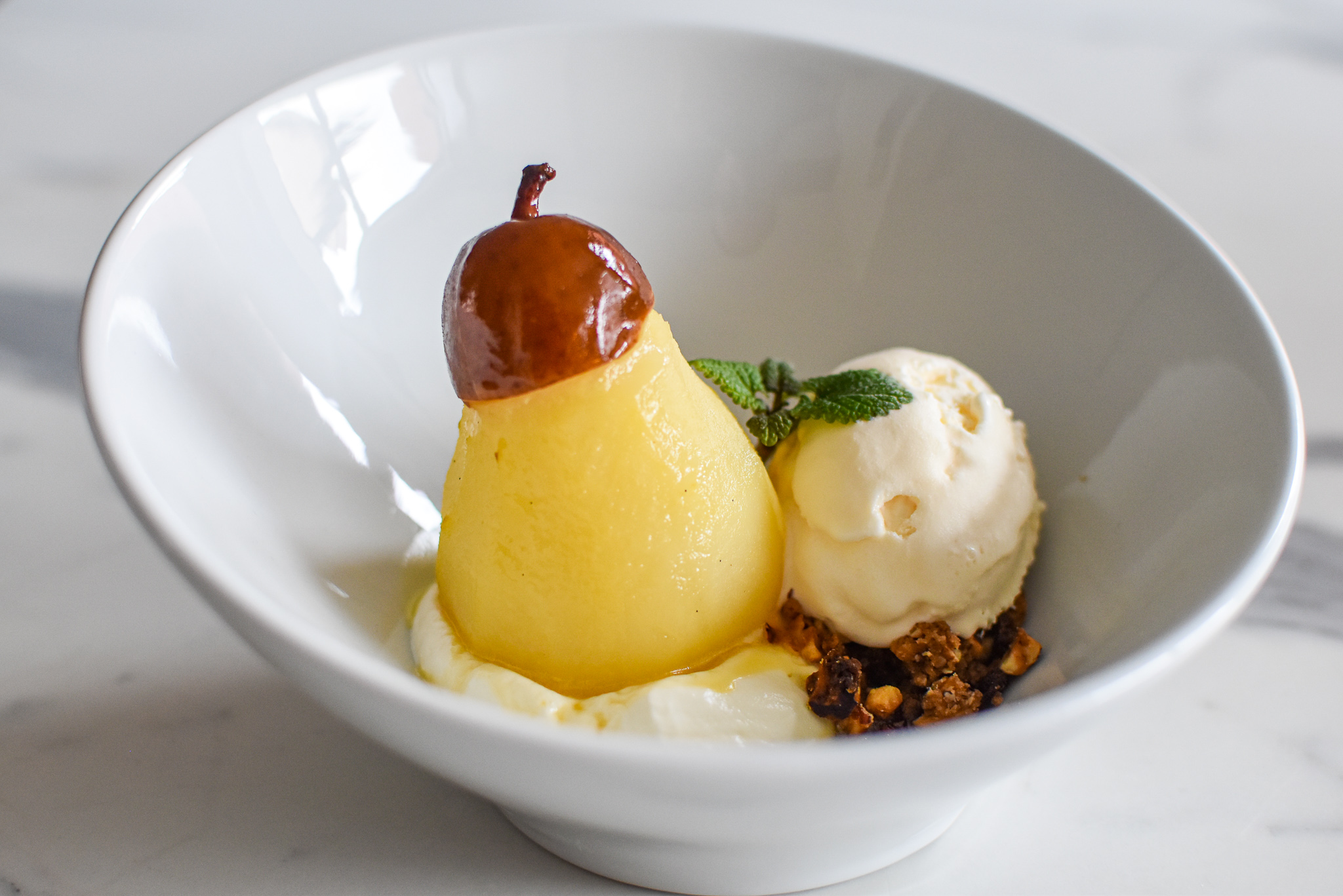 ‘Red Modoc’ peer – Vanille – Crumble hazelnoot – Kris Kookt