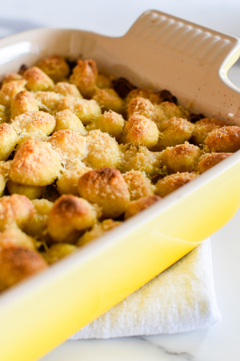 Ovenschotel met gehakt, erwtjes en gnocchi – Kris Kookt