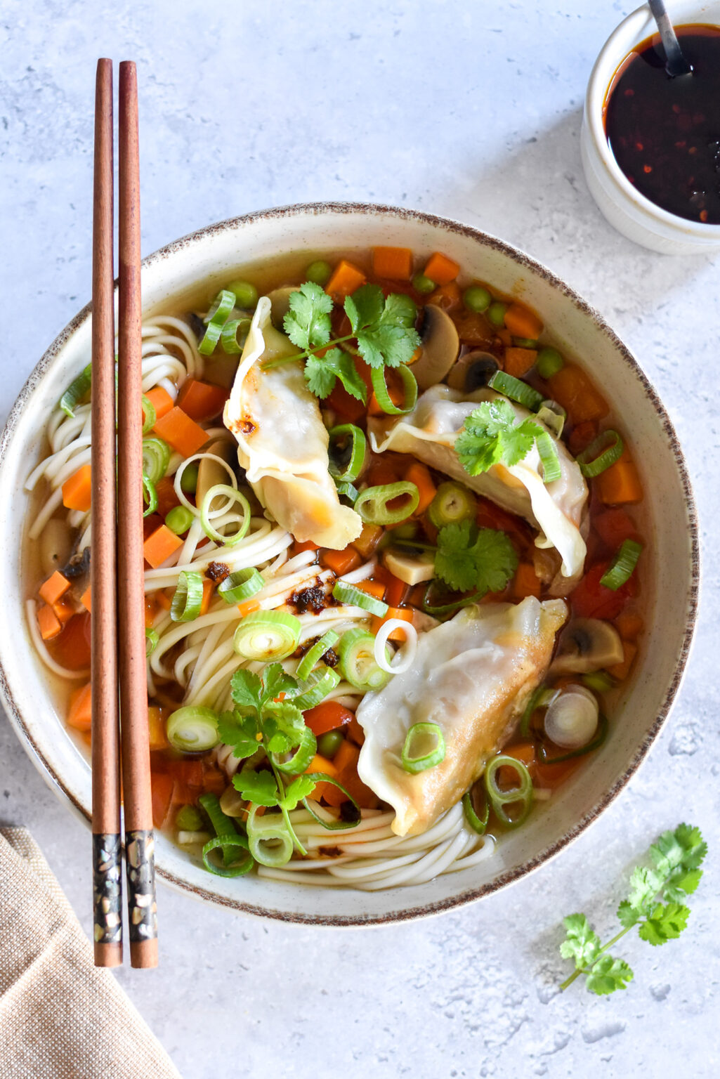 Gyoza noedelsoep met groenten en noedels – snel & smaakvol recept ...